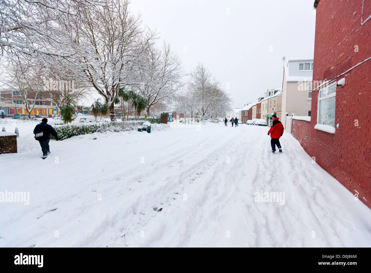 Exeter in snow Stock Photo - Alamy