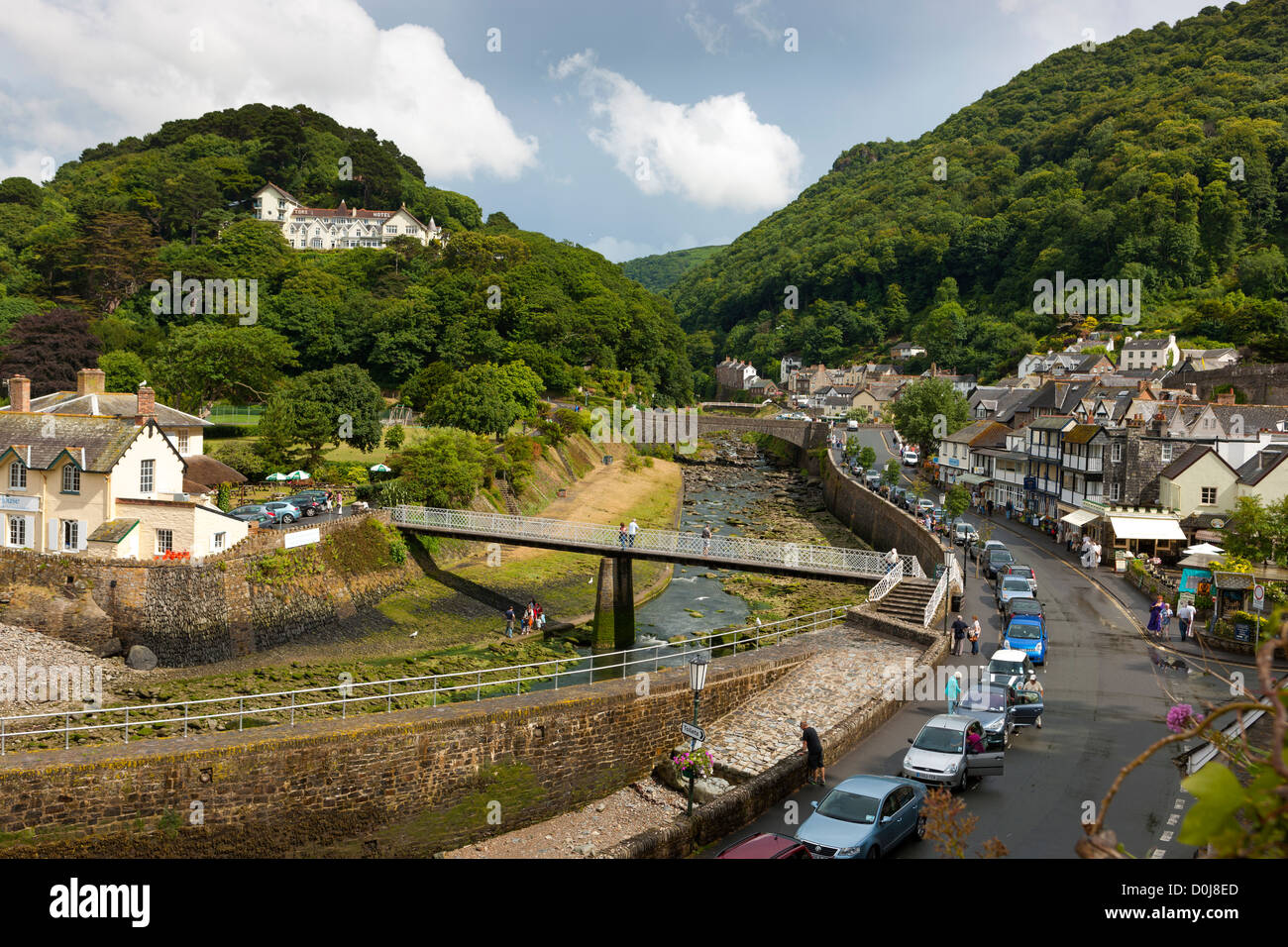 The coastal village of Lynmouth, Exmoor National Park Stock Photo - Alamy
