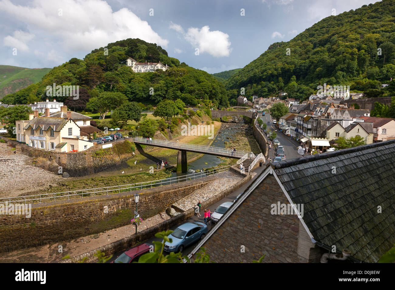 The coastal village of Lynmouth, Exmoor National Park Stock Photo - Alamy