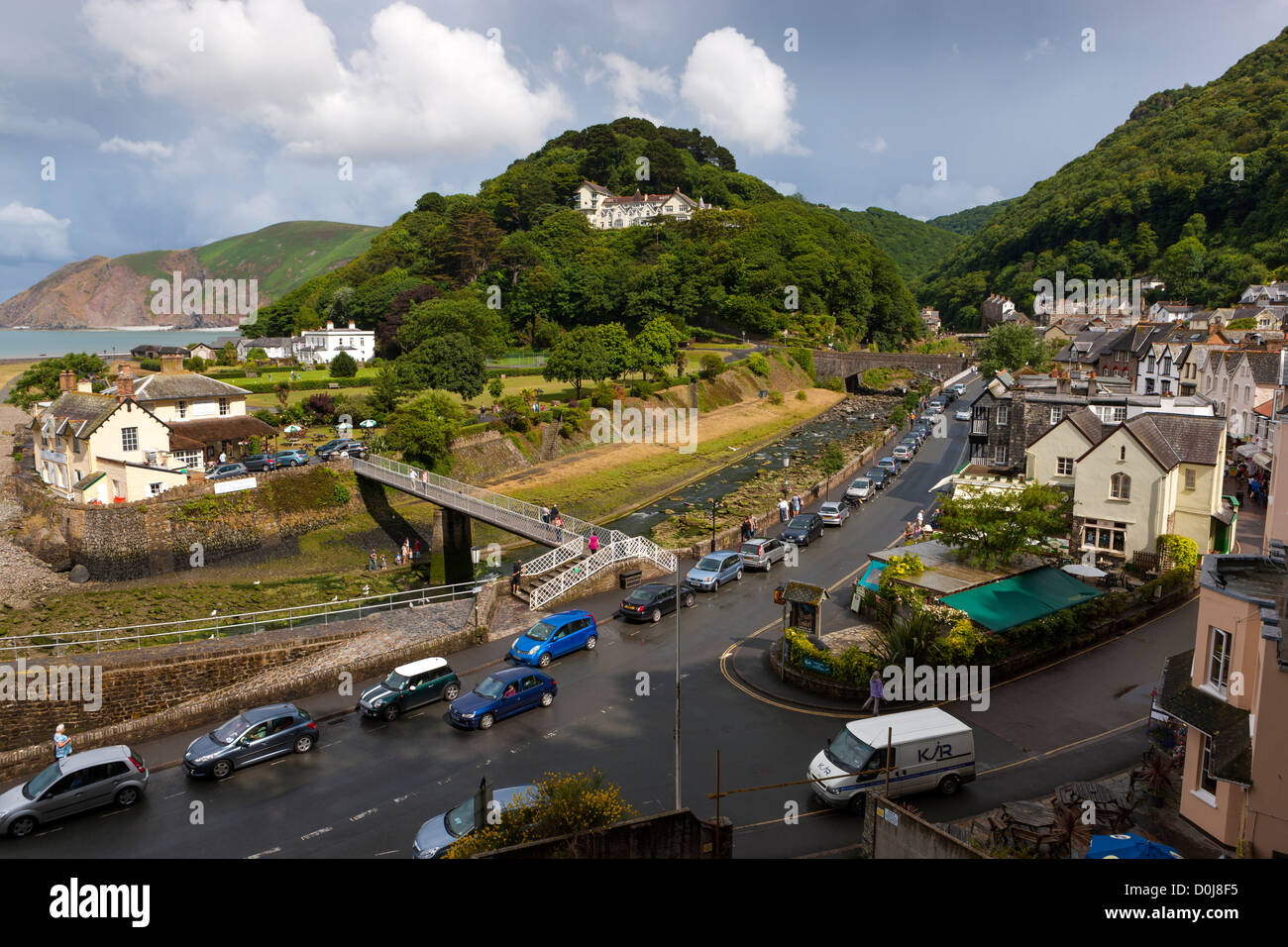 The coastal village of Lynmouth, Exmoor National Park Stock Photo - Alamy