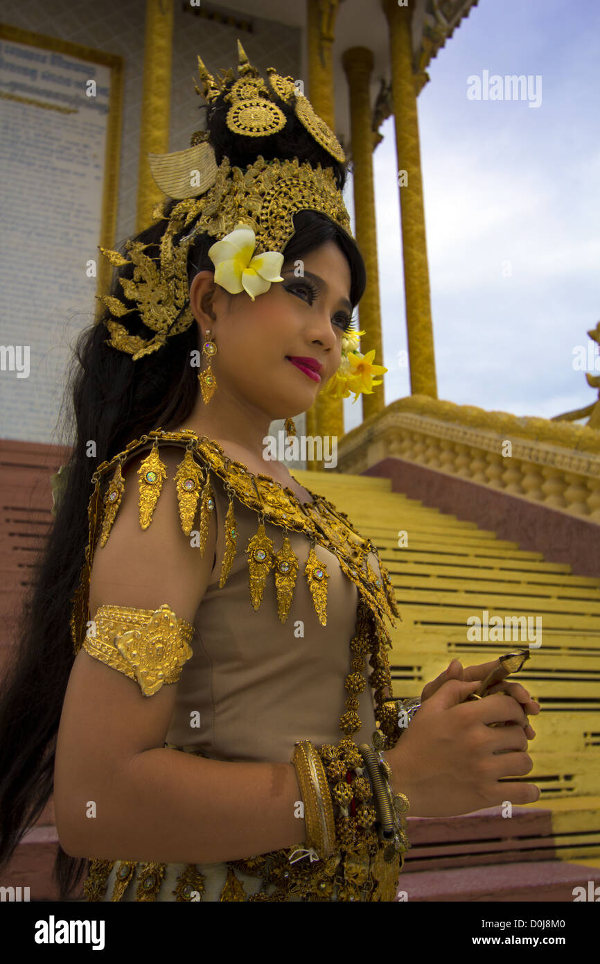 Apsara Dancer beautiful supernatural female in asian mythology Stock ...