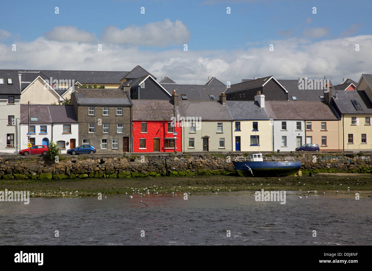View from the Claddagh Basin, across the River Corrib, towards The Long ...