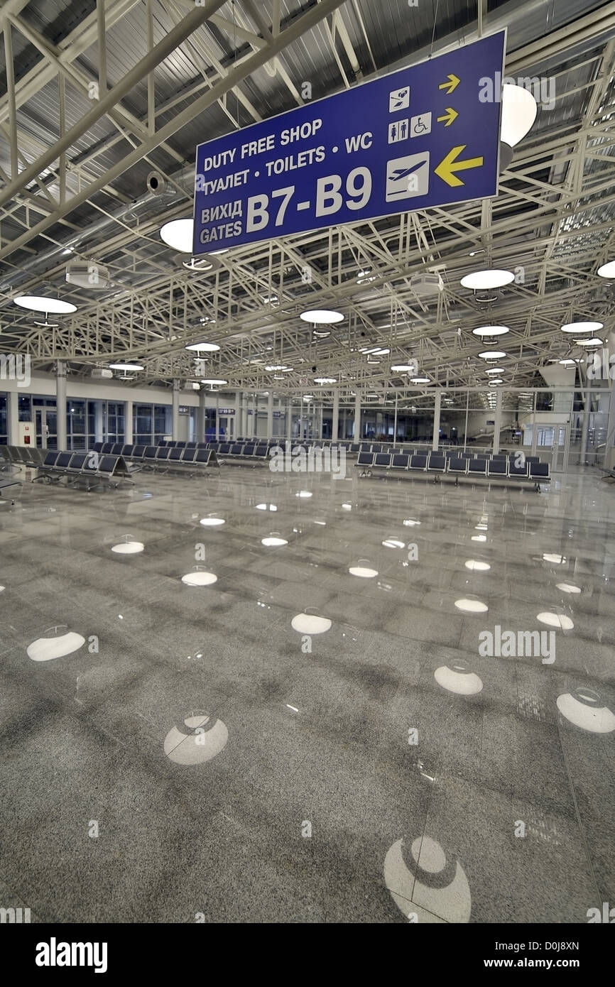 billboards in airport Stock Photo - Alamy