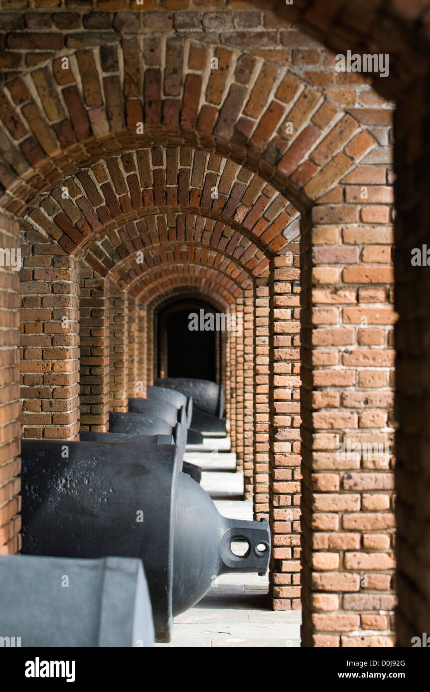 Civil war era cannon at Fort Zachary Taylor State Park, Key West, The ...
