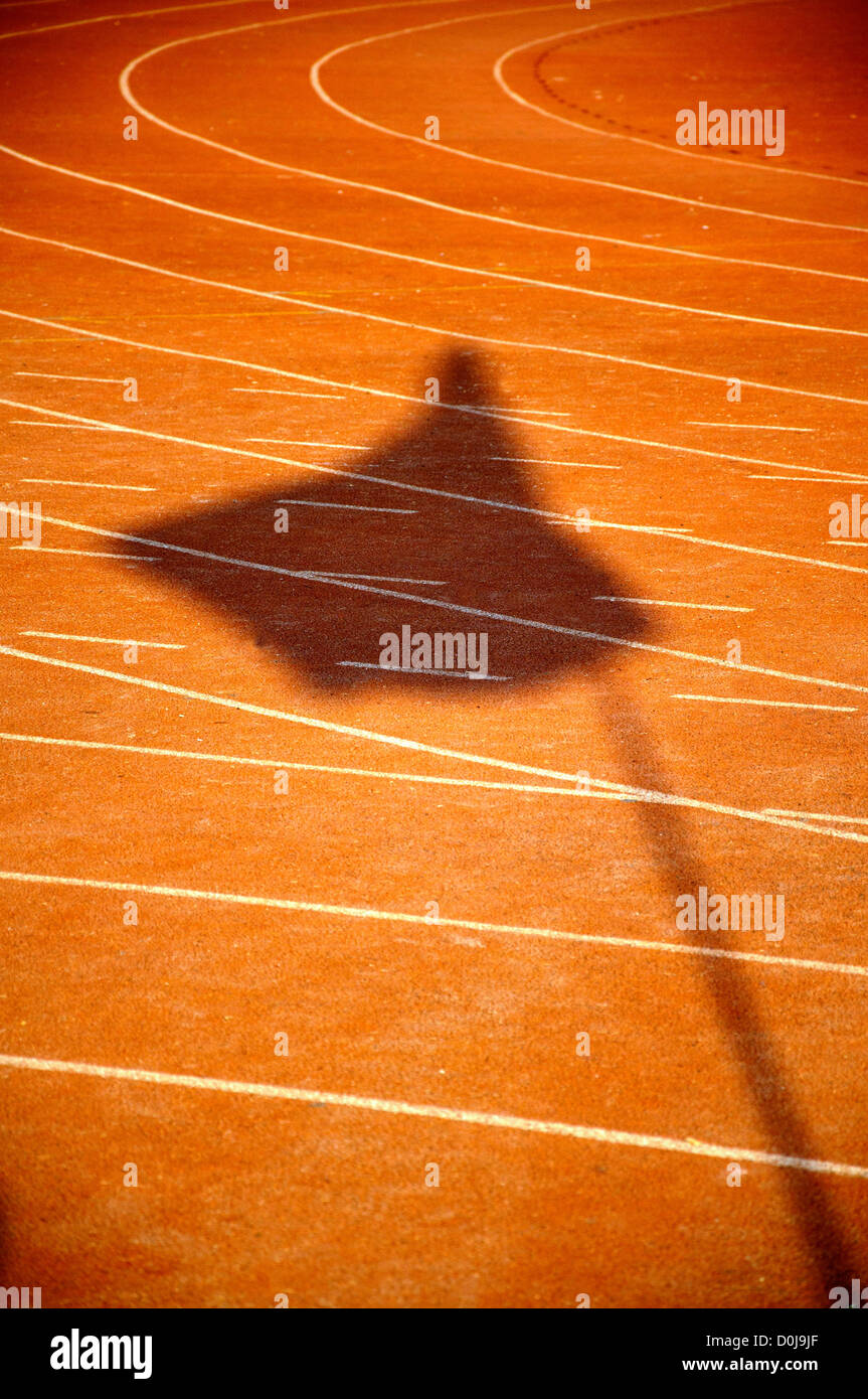 The banner shadow on the runway Stock Photo - Alamy