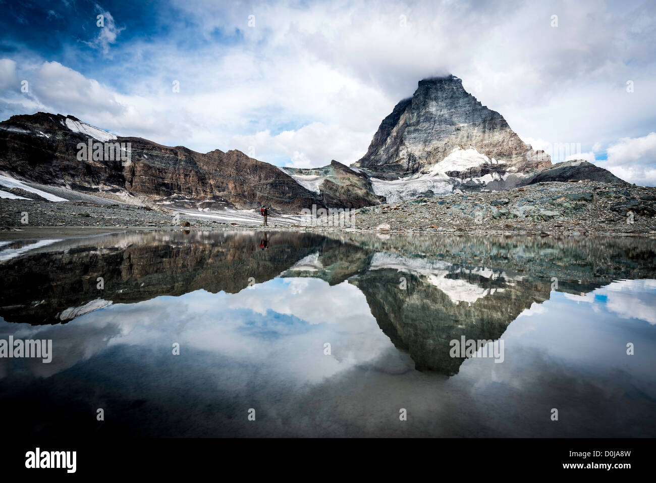 Matterhorn as seen from Zermatt, Switzerland Stock Photo - Alamy