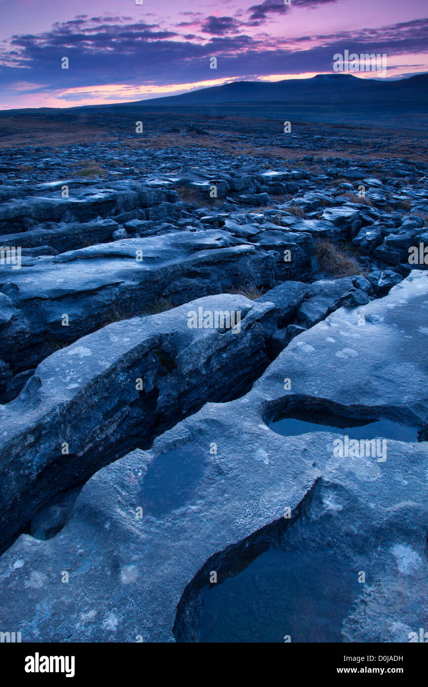 Limestone pavement known as Moughton Scars near Horton Stock Photo - Alamy