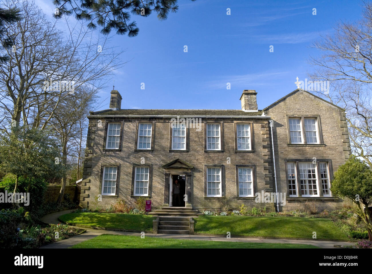 The country parsonage and home of the Bronte family in Haworth Stock ...