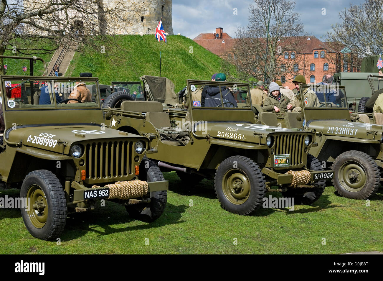 American jeeps at a military vehicles rally Stock Photo - Alamy