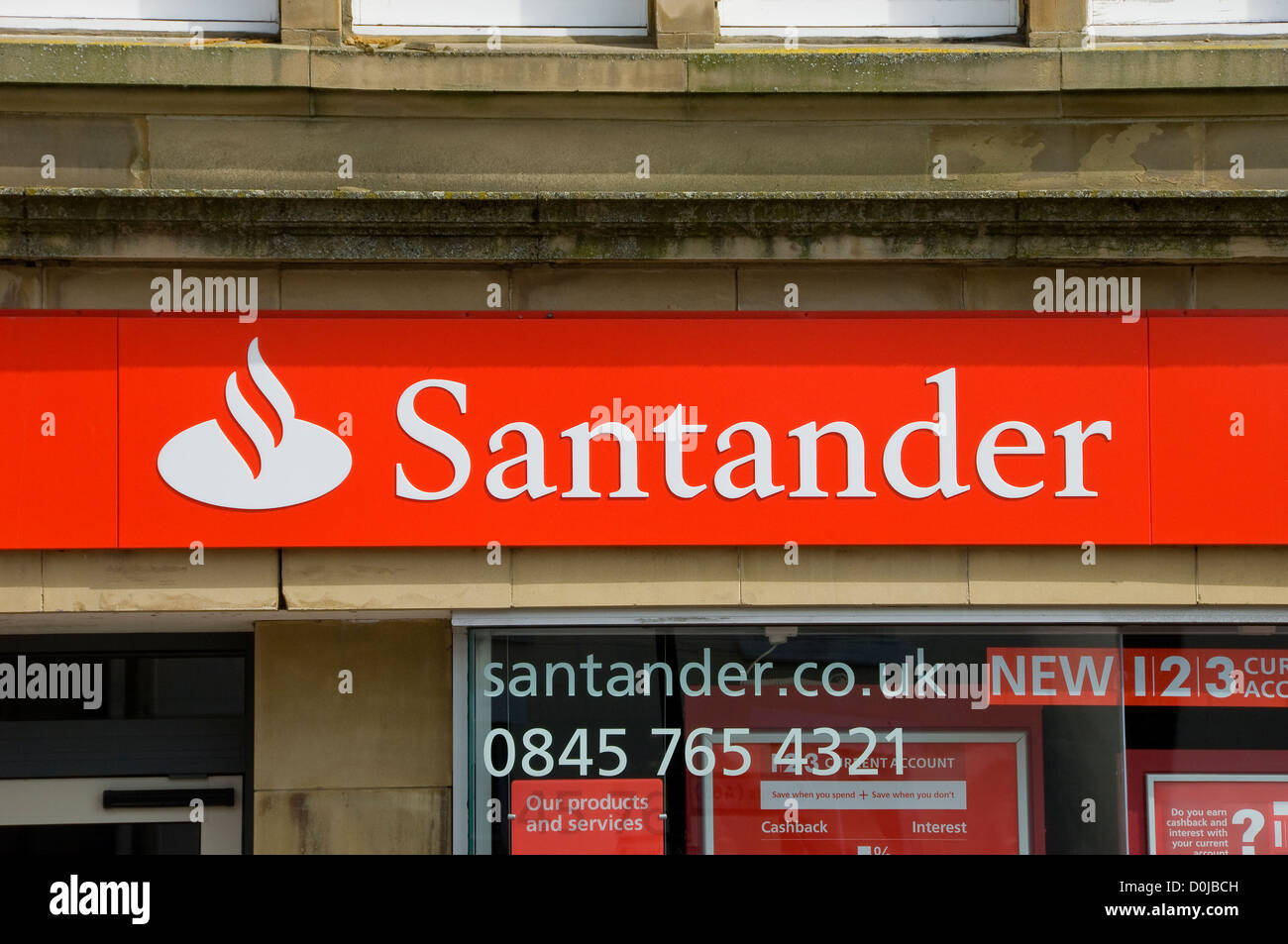 A Santander bank sign Stock Photo - Alamy