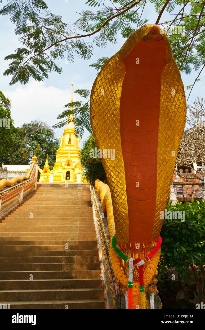 Snakes Sculptures in the Temple Wat Sila Ngu on Ko Samui, Thailand ...