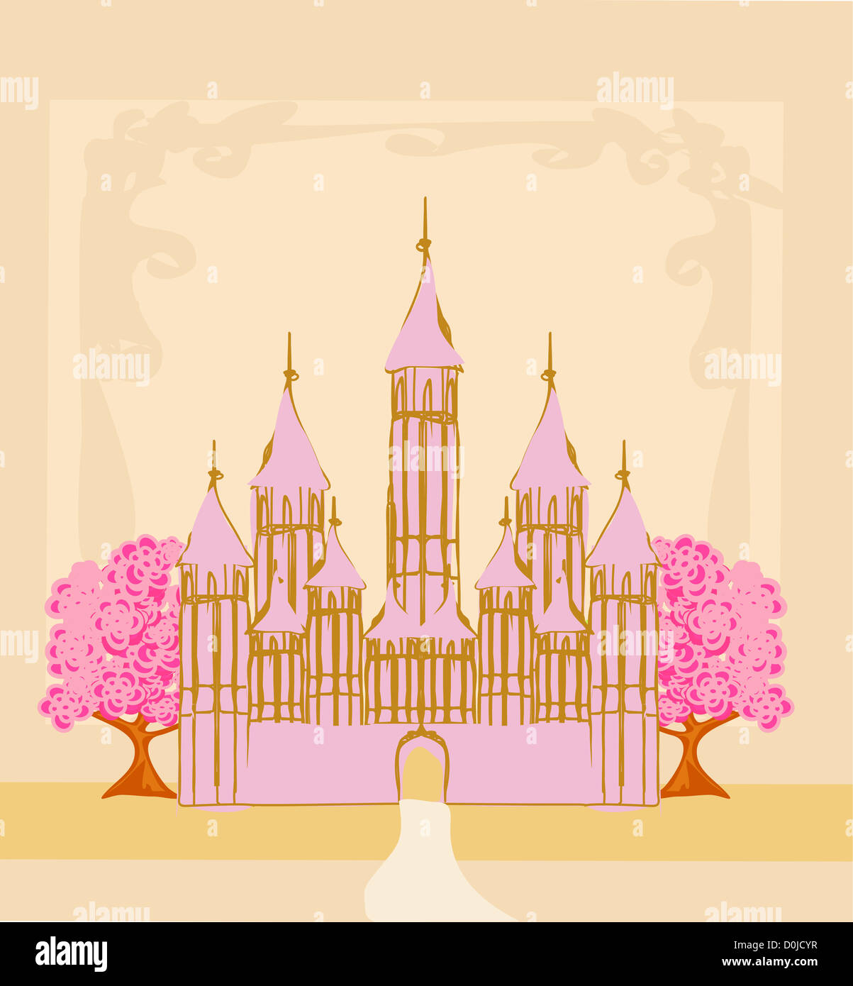 Magic Fairy Tale Princess Castle Stock Photo - Alamy