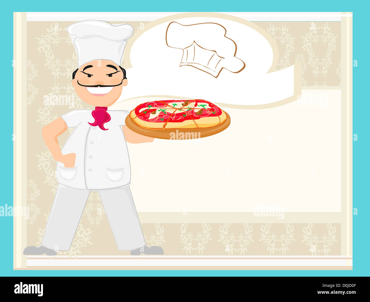 chef with pizza Stock Photo - Alamy