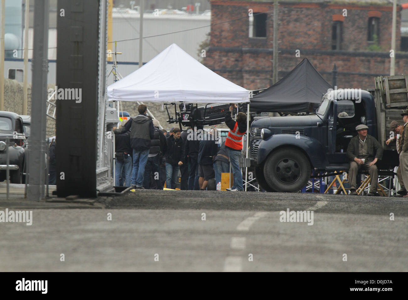 The film set of new superhero film 'Captain America: The First Avenger ...
