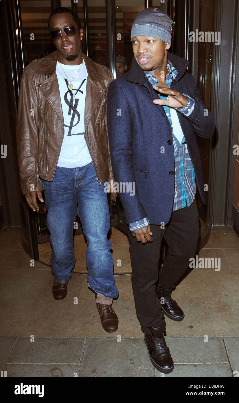 Rapper P Diddy aka Sean Combs and Ne-Yo aka Shaffer Smith Celebrities ...