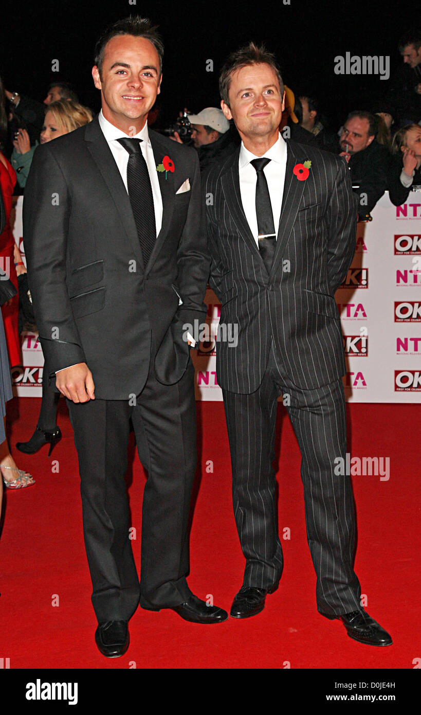 Anthony McPartlin and Declan Donnelly aka Ant and Dec National ...