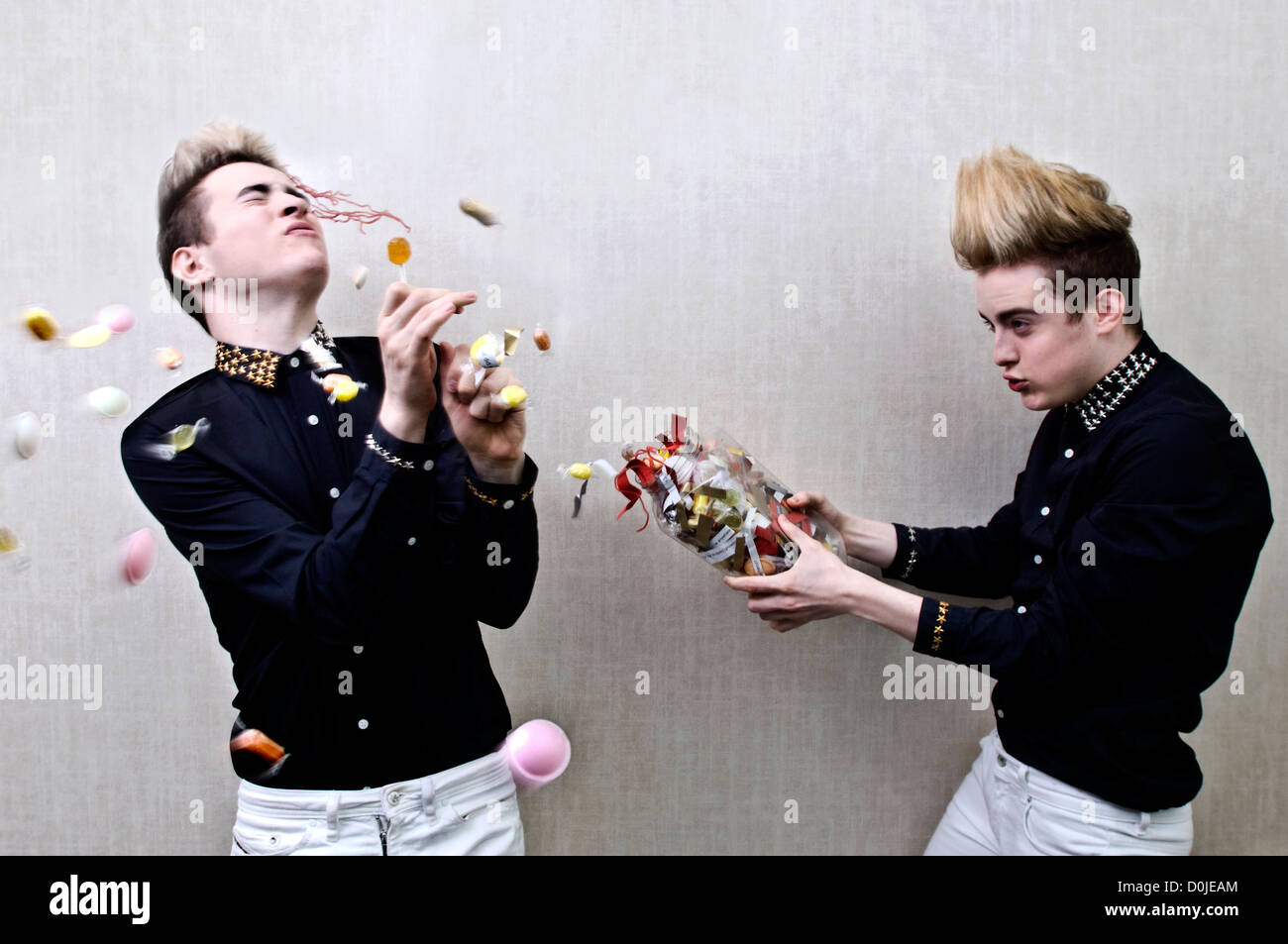 Throwing sweets hi-res stock photography and images - Alamy