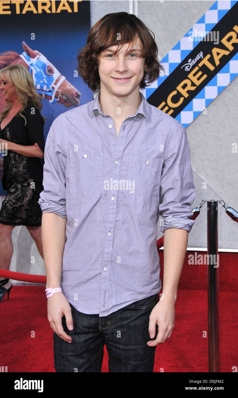 Logan Miller Premiere of Walt Disney Pictures' 'Secretariat' held at ...