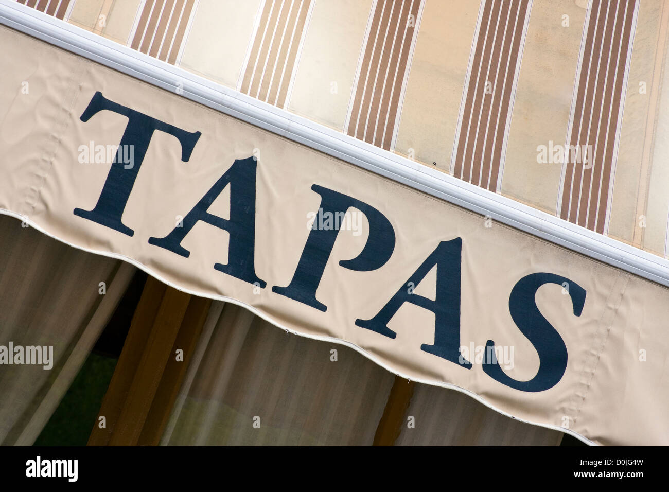 Tapas Sign, Spain Stock Photo - Alamy