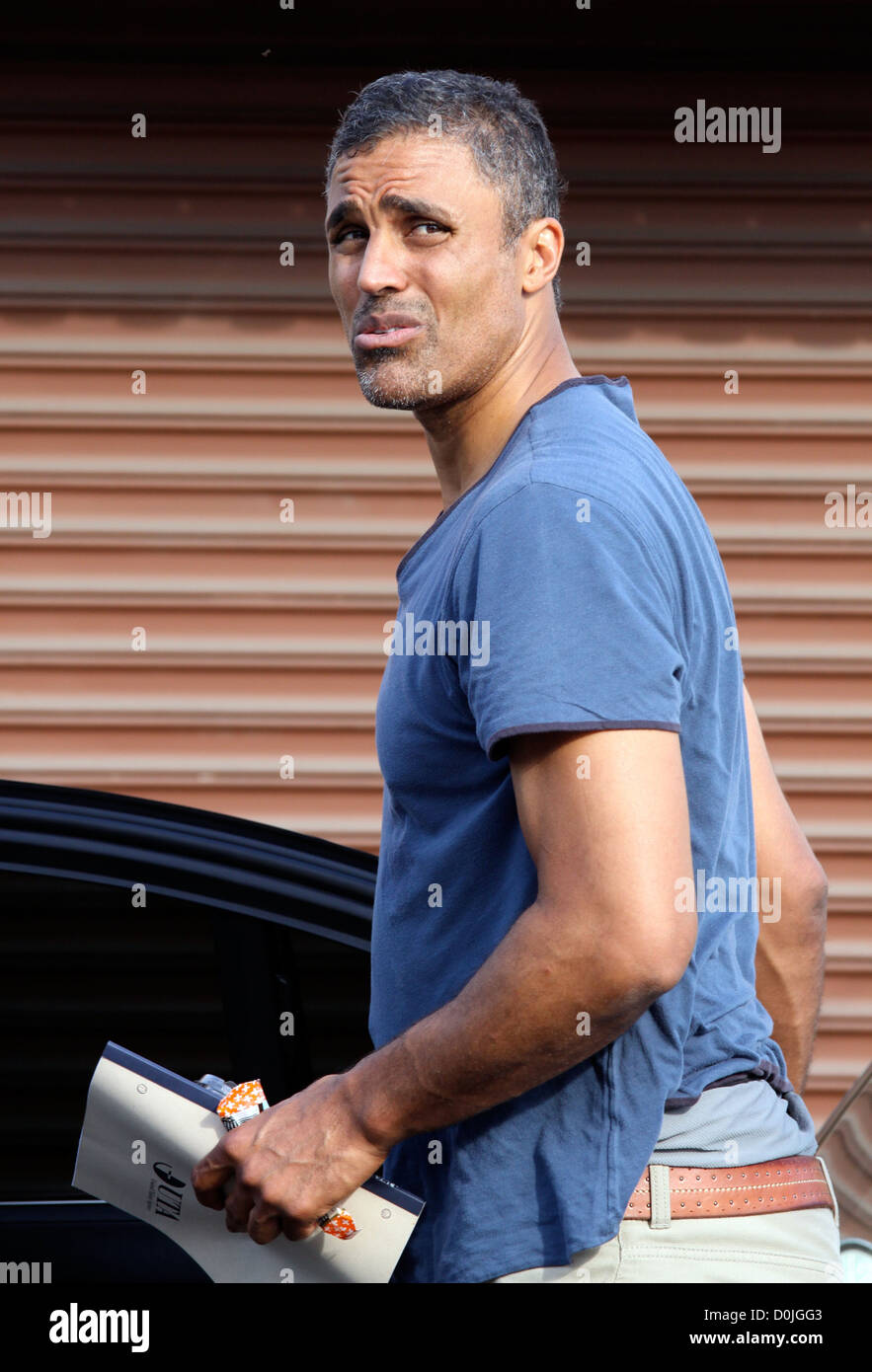Rick Fox arrives at the dance rehearsal studio for ABC-TV's 'Dancing ...
