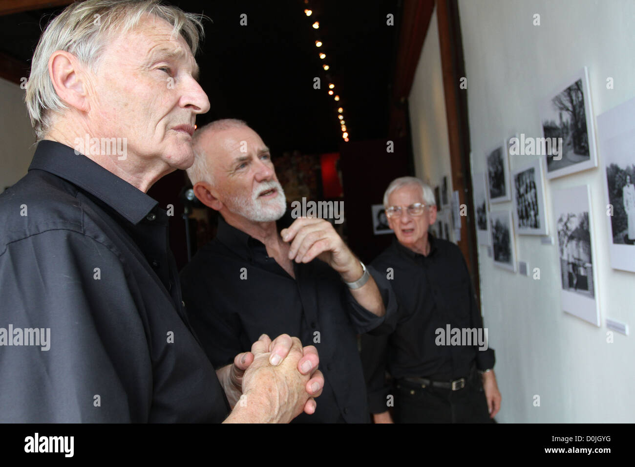 The Quarrymen' Rod Davis, Len Garry and Colin Hanton The launch of ...