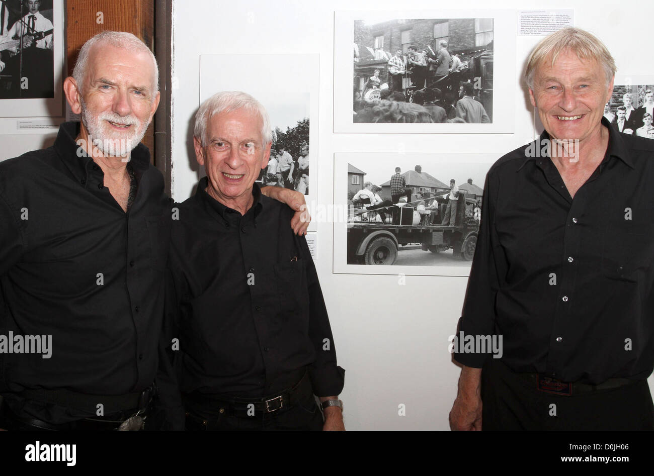 The Quarrymen' Rod Davis, Len Garry and Colin Hanton The launch of ...