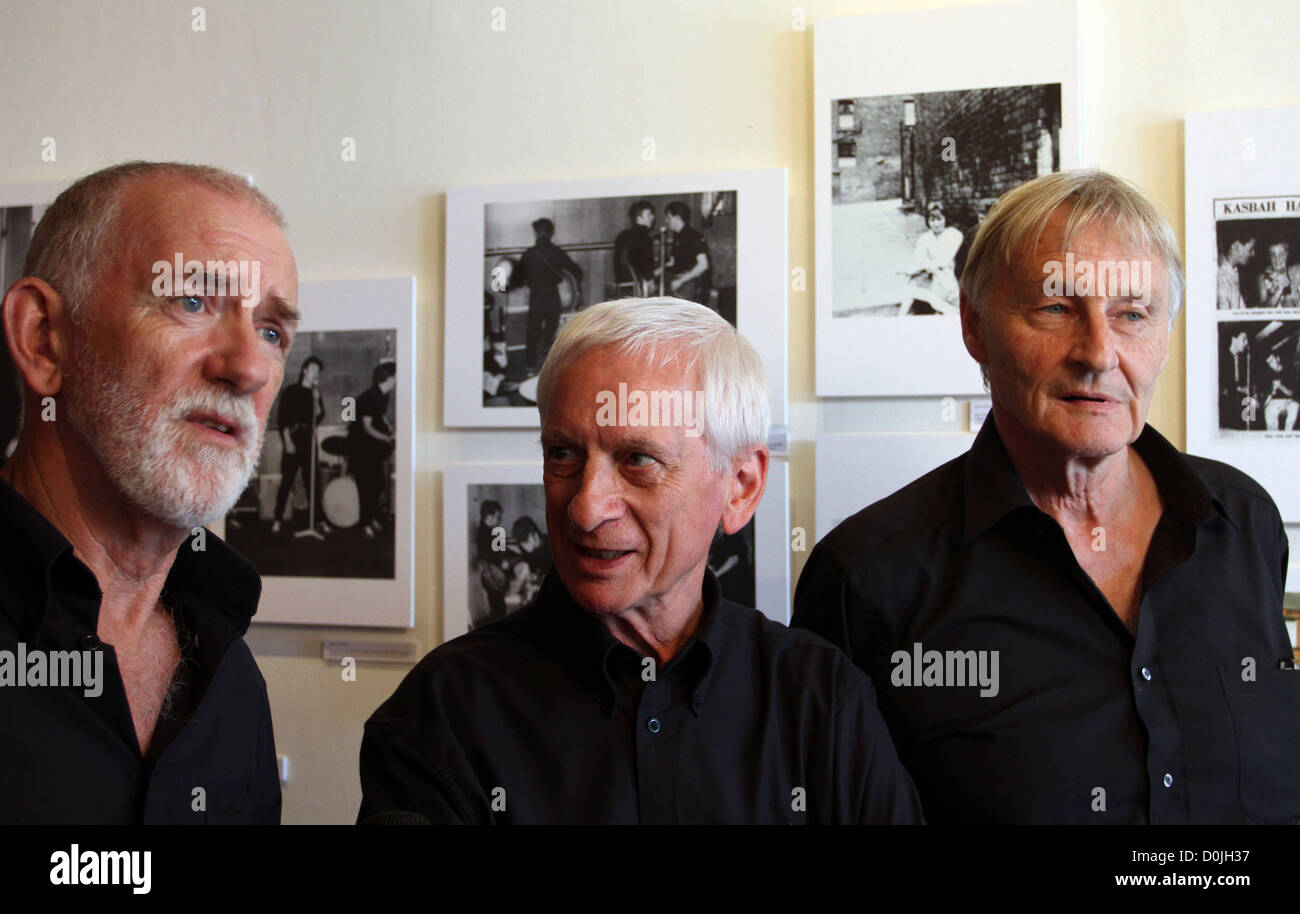 The Quarrymen' Rod Davis, Len Garry and Colin Hanton The launch of ...