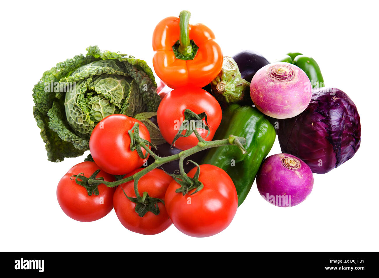 set of vegetables, isolated on white Stock Photo - Alamy