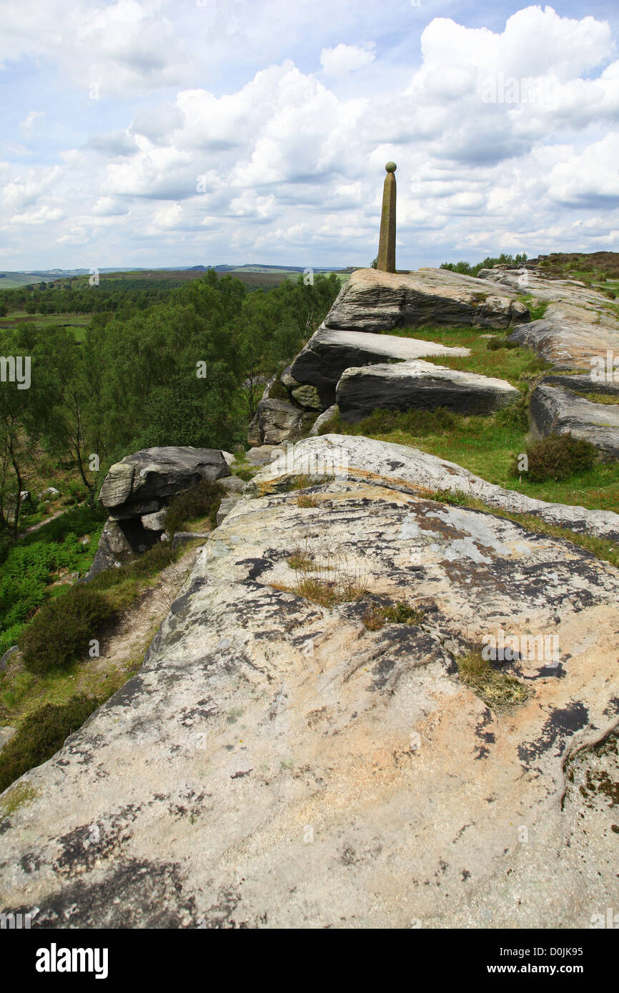 Nelson's Monument on Birchen Edge Derbyshire Peak District National ...