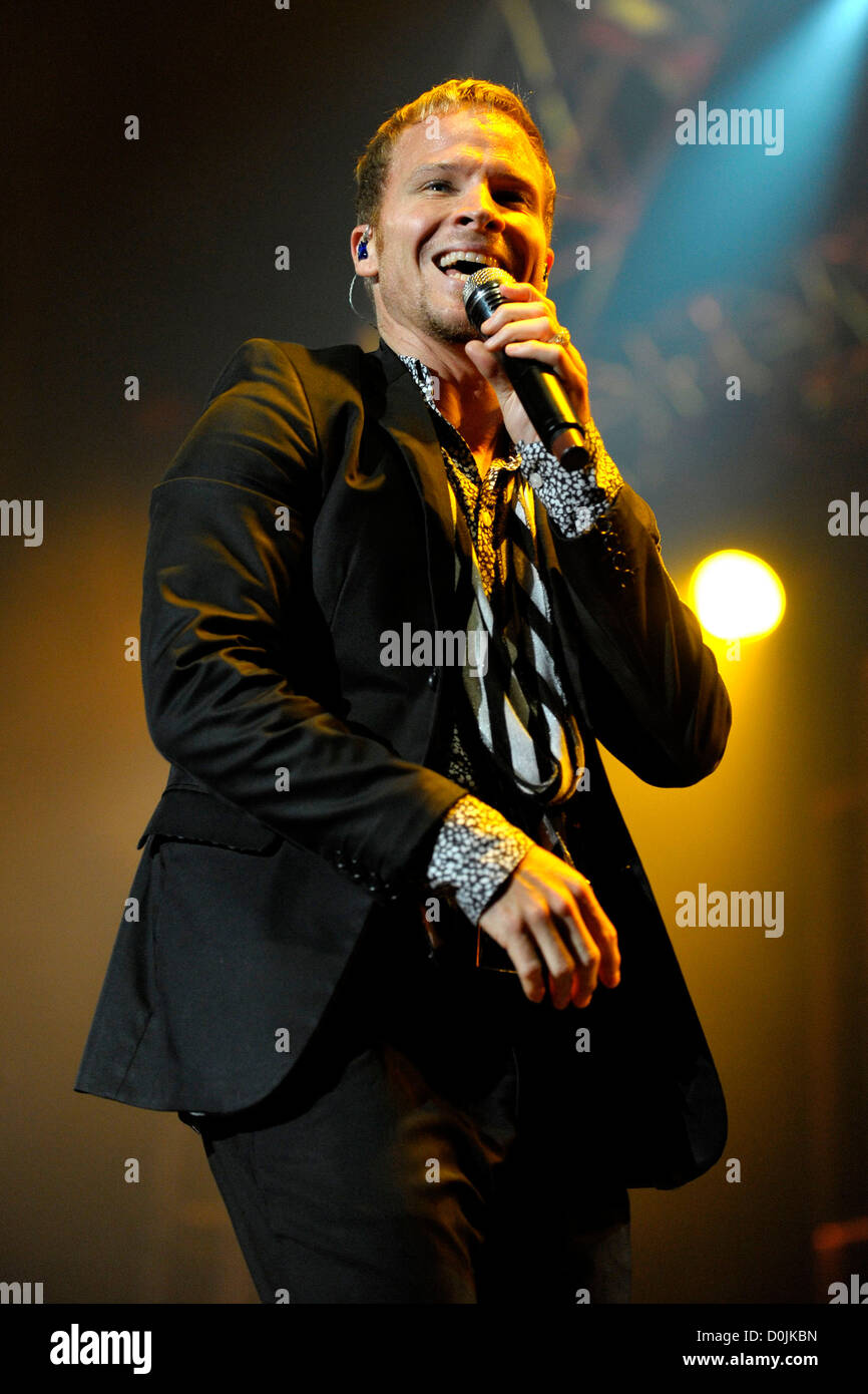 Brian Littrell of Backstreet Boys, performing on stage at the Molson ...