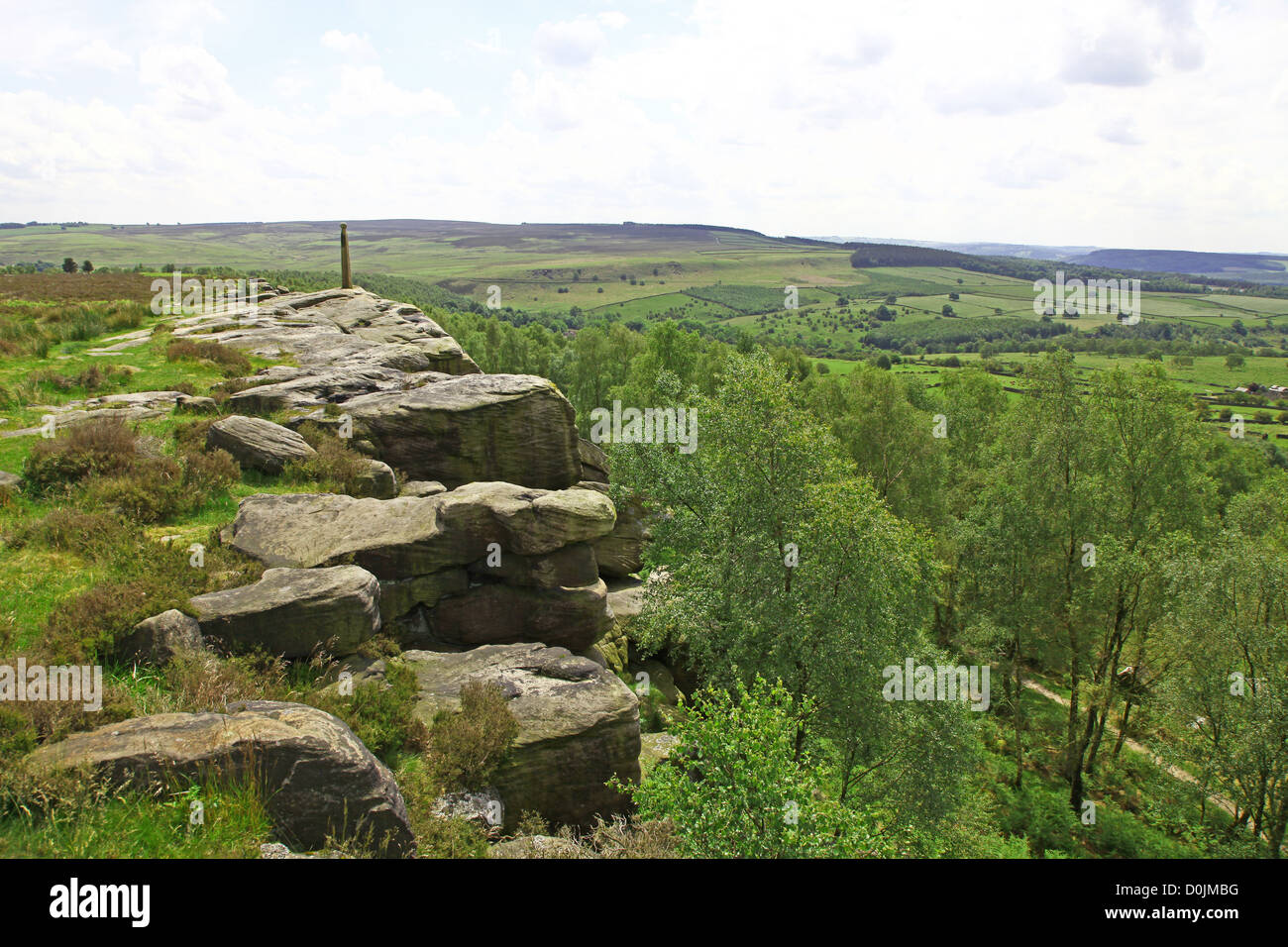 Nelson's Monument on Birchen Edge Derbyshire Peak District National ...