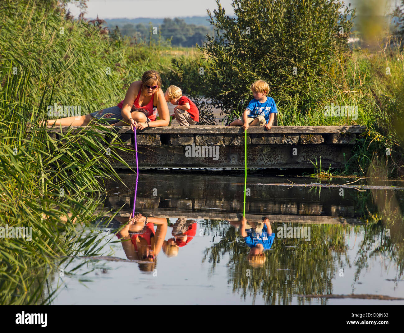 Children fishing canals uk hi-res stock photography and images - Alamy