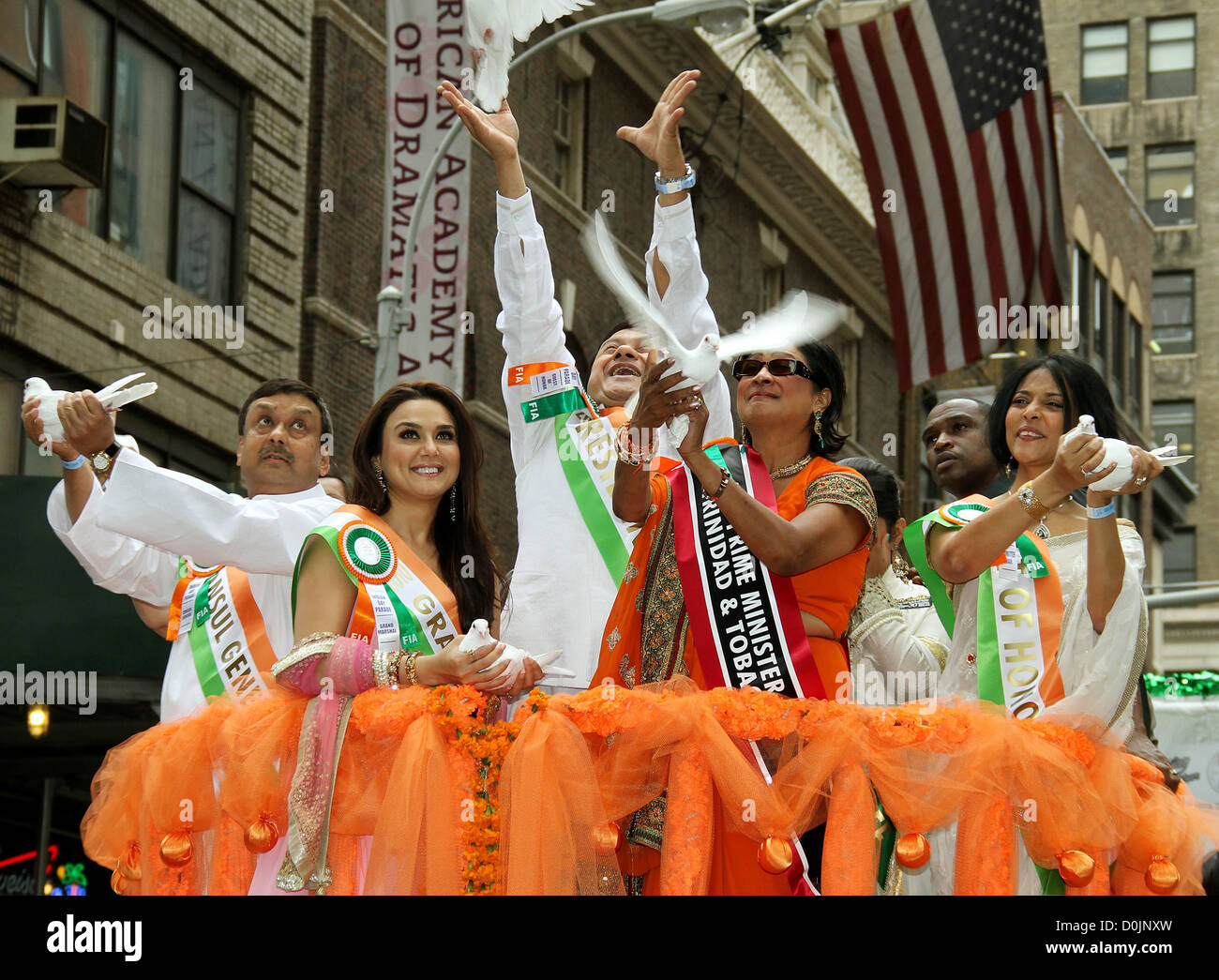 Indian actress Preity Zinta and Prime Minister of Trinidad and Tobago ...