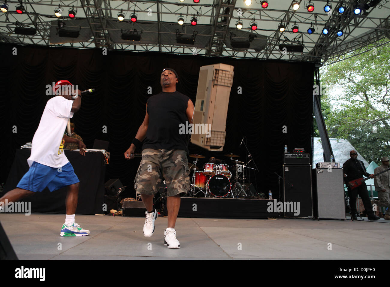 Flavor Flav and Chuck D of Public Enemy C.P.F. presents Summer Stage at ...