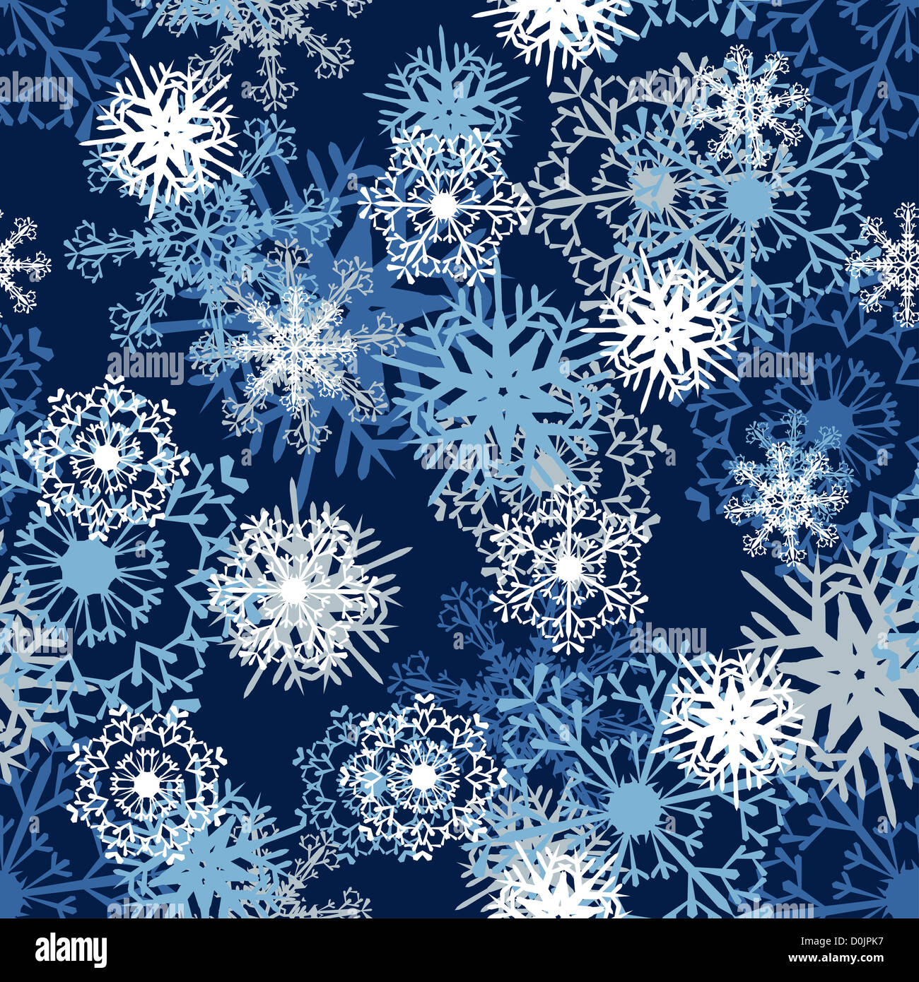 Seamless snowflake patterns. Fully editable EPS 8 vector illustration ...