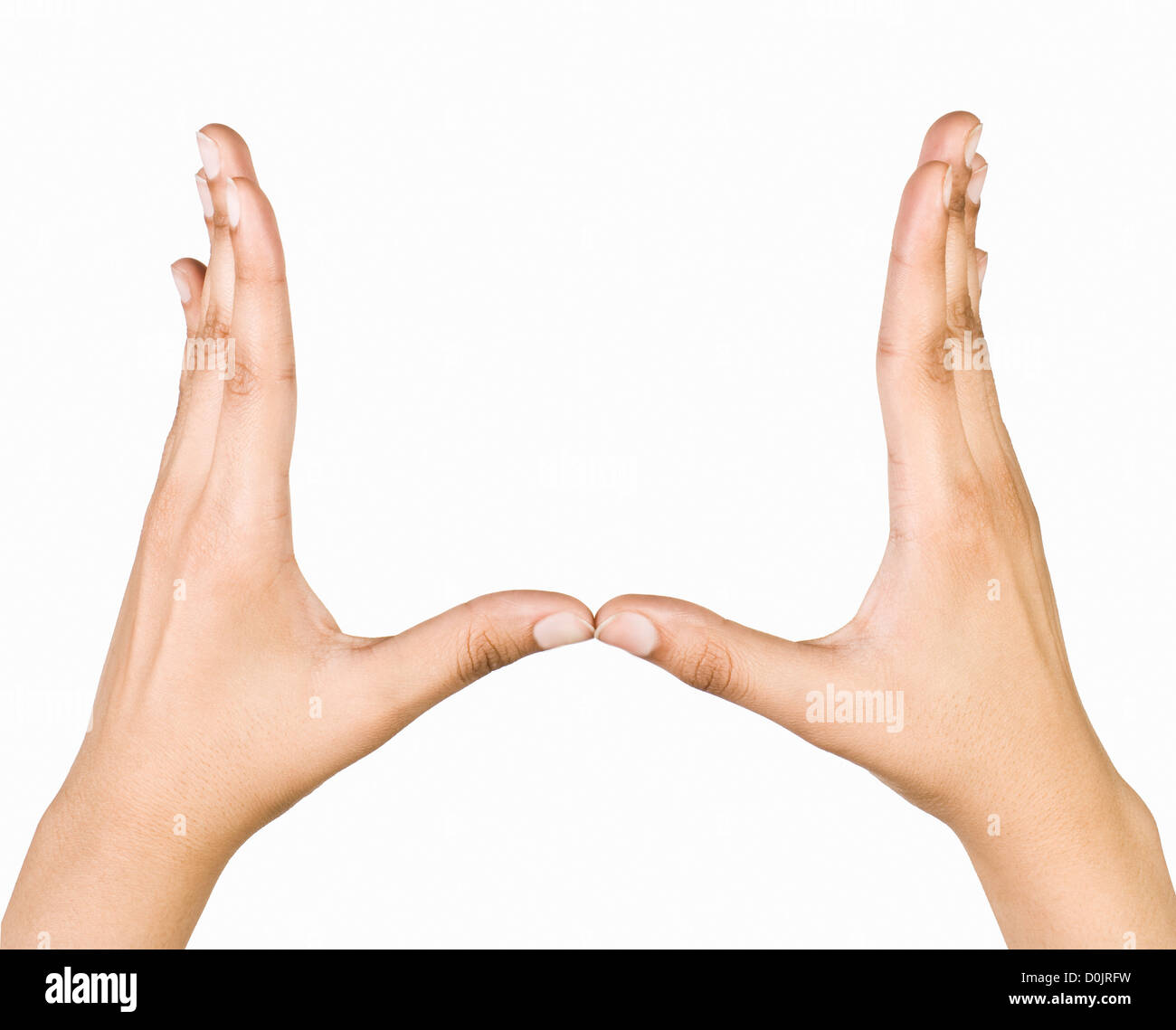 Close-up of a person's hand gesturing Stock Photo - Alamy