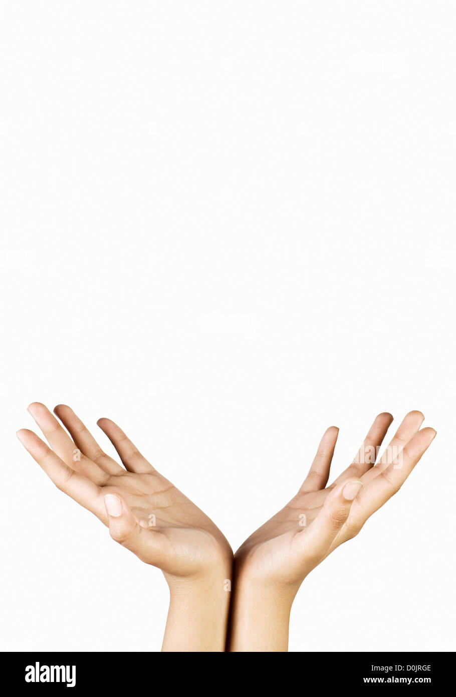 Close up hand showing sign Cut Out Stock Images & Pictures - Alamy