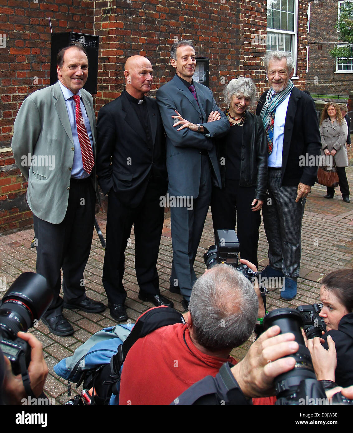 Peter Tatchell and Sir Ian McKellen Sir Ian McKellen unveils a blue ...