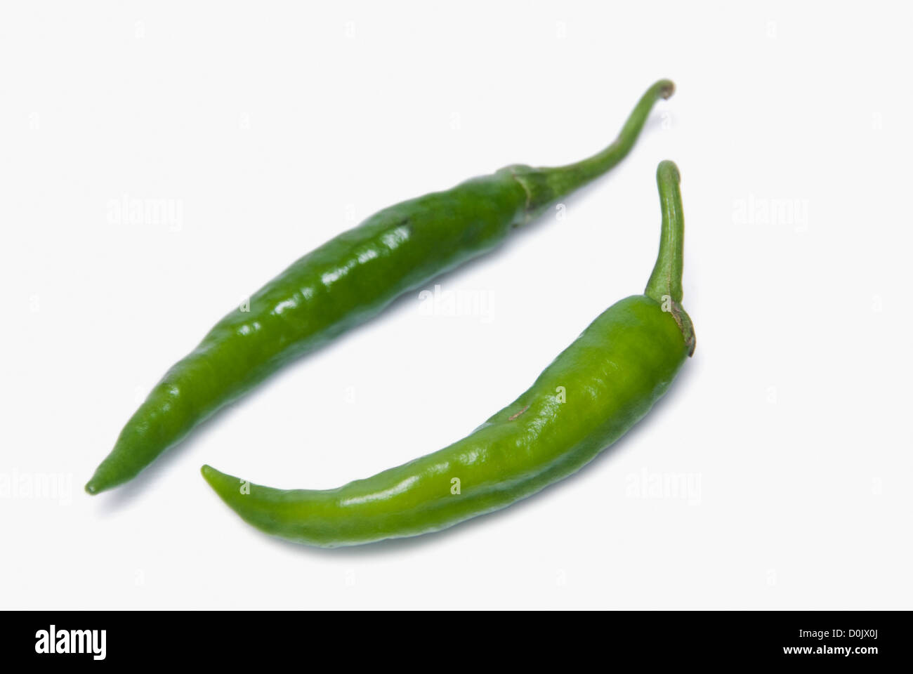 Two green chili Cut Out Stock Images & Pictures - Alamy