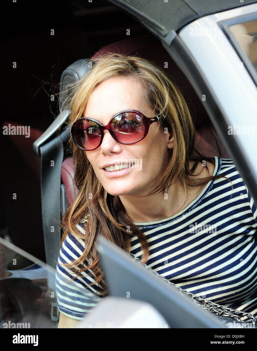 Tara Palmer-Tomkinson arrives at the Dorchester Hotel for an interview ...