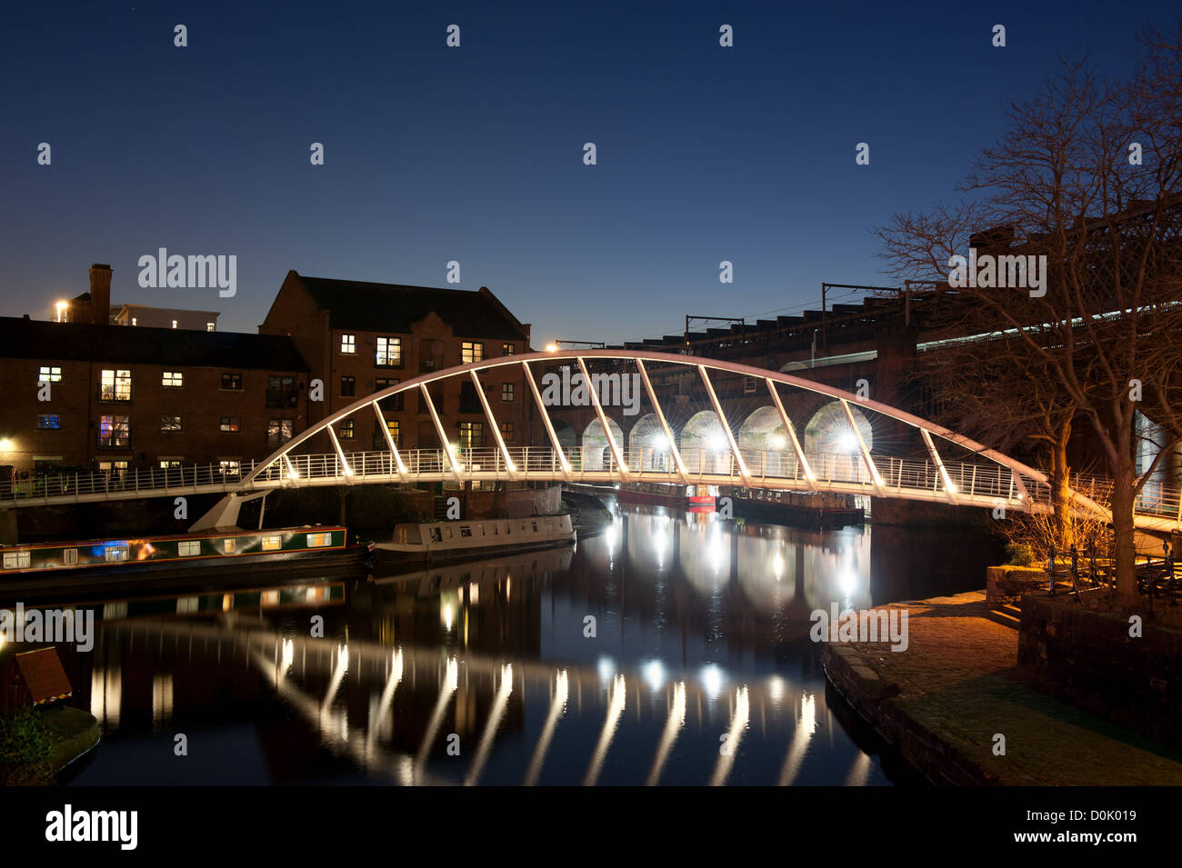 A view of the Castlefield area of Manchester Stock Photo - Alamy