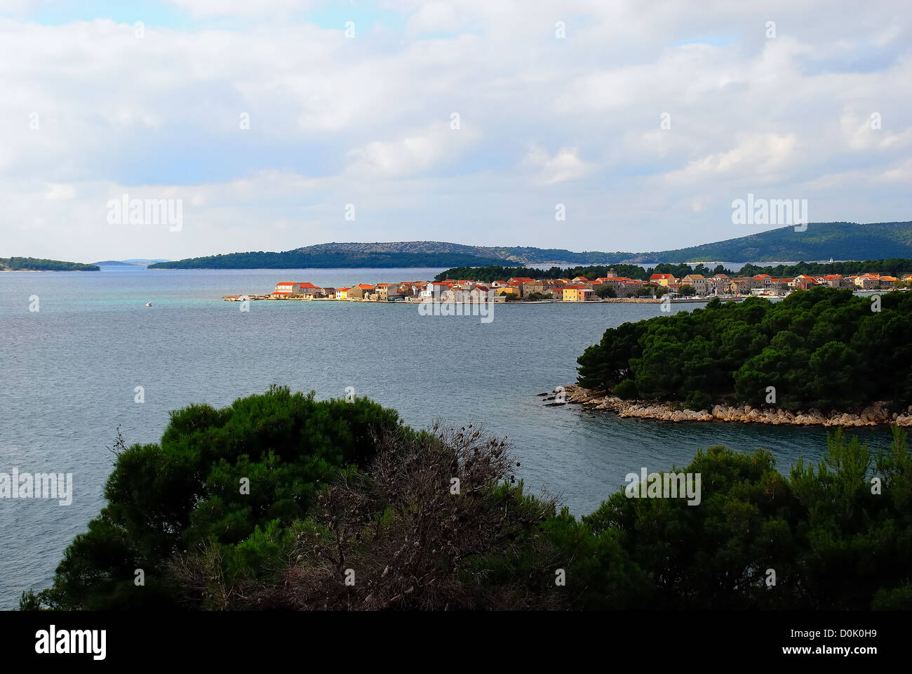 Croatia, Dalmatian coast, Krapanj : Krapanj is the smallest and most ...