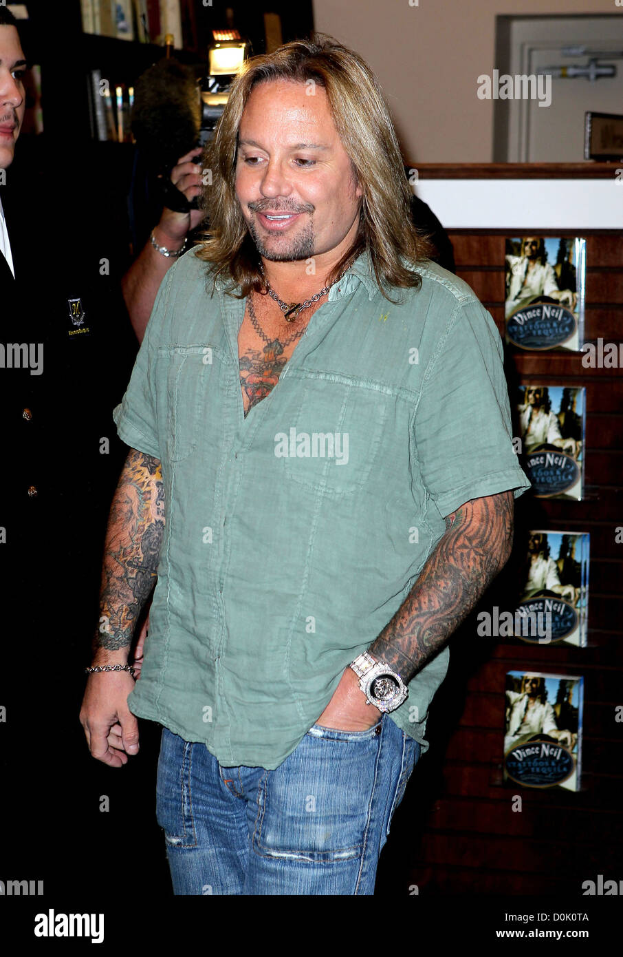 Vince Neil signs copies of his new book 'Tattoos & Tequila' at Barnes ...