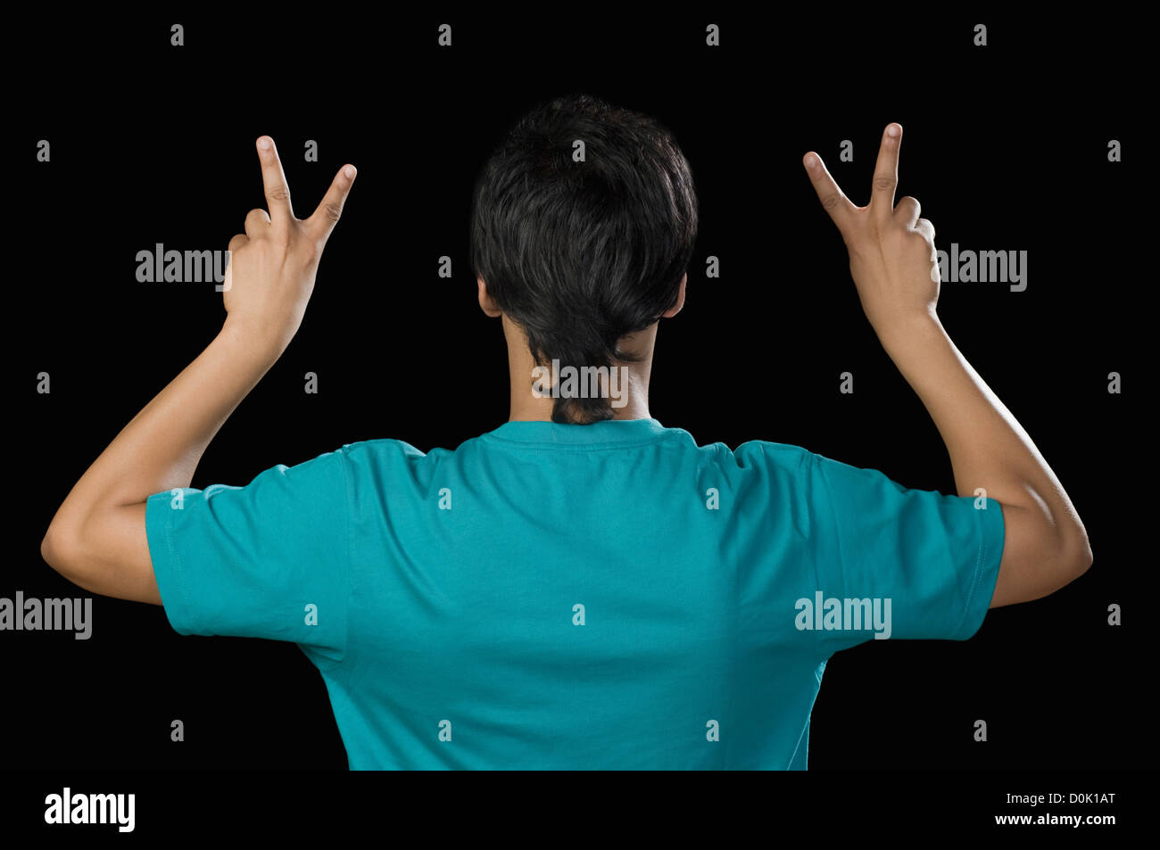Symbols victory sign hand one hi-res stock photography and images - Alamy