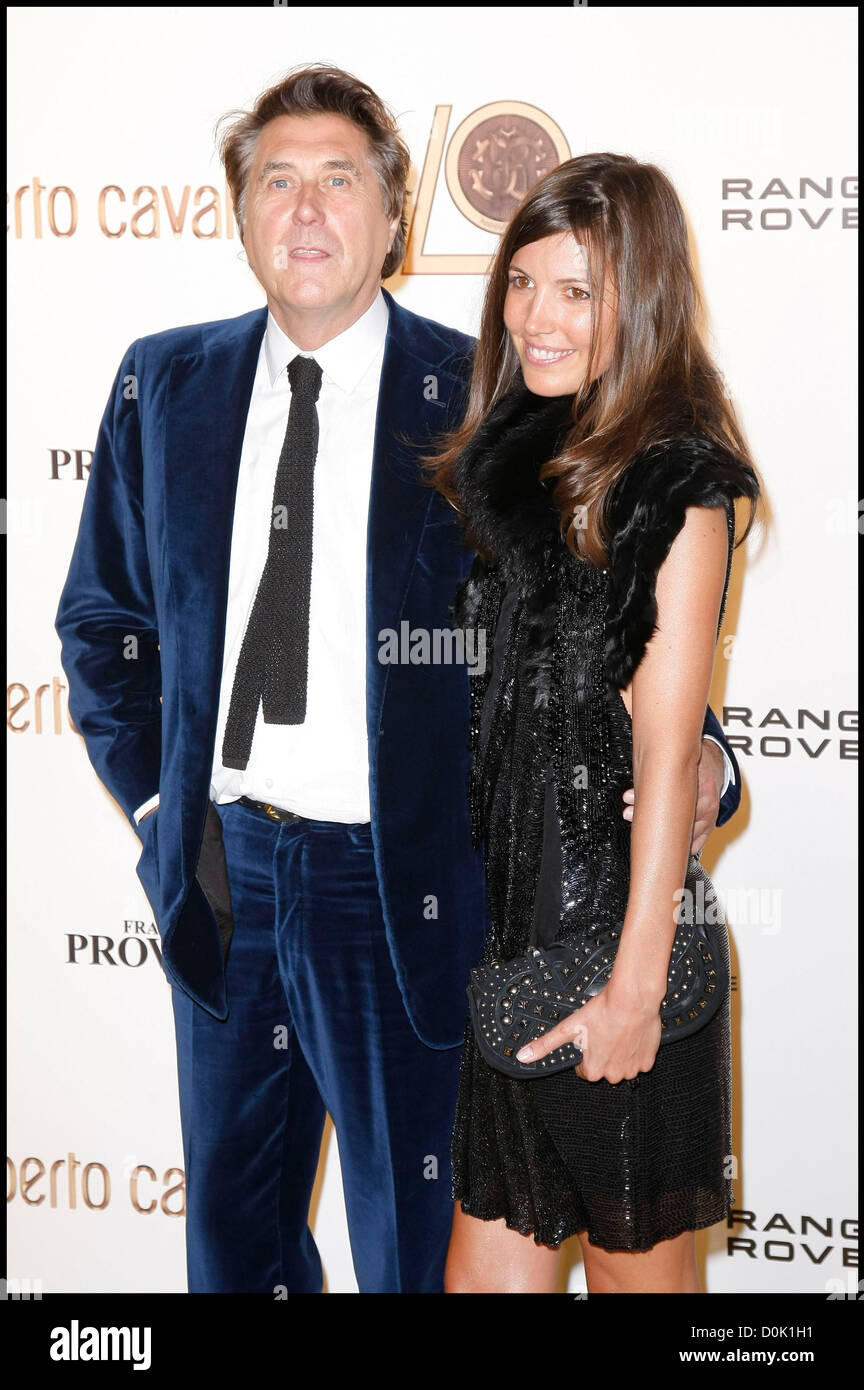 Bryan Ferry and Amanda Sheppard Paris Fashion Week -Roberto Cavalli ...