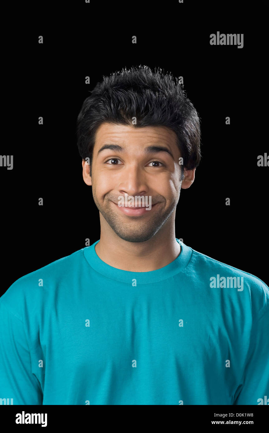 Portrait of a man smiling Stock Photo - Alamy
