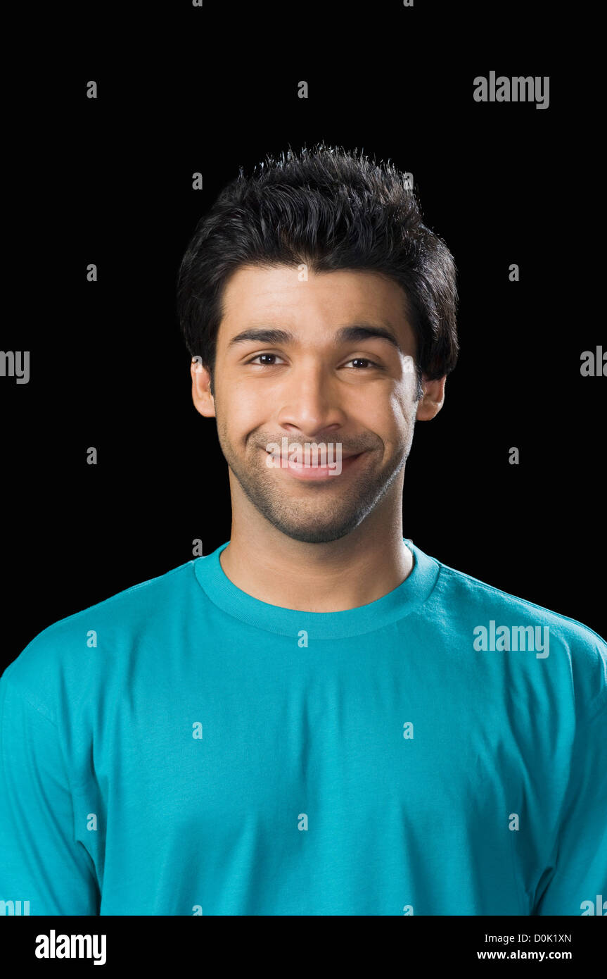 Portrait of a man smiling Stock Photo - Alamy