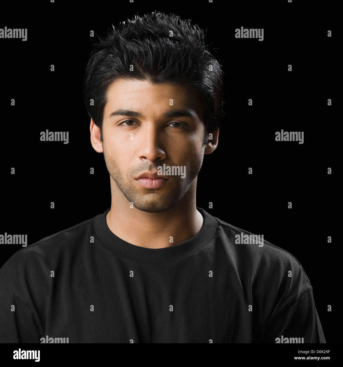 Portrait of a man looking sad Stock Photo - Alamy