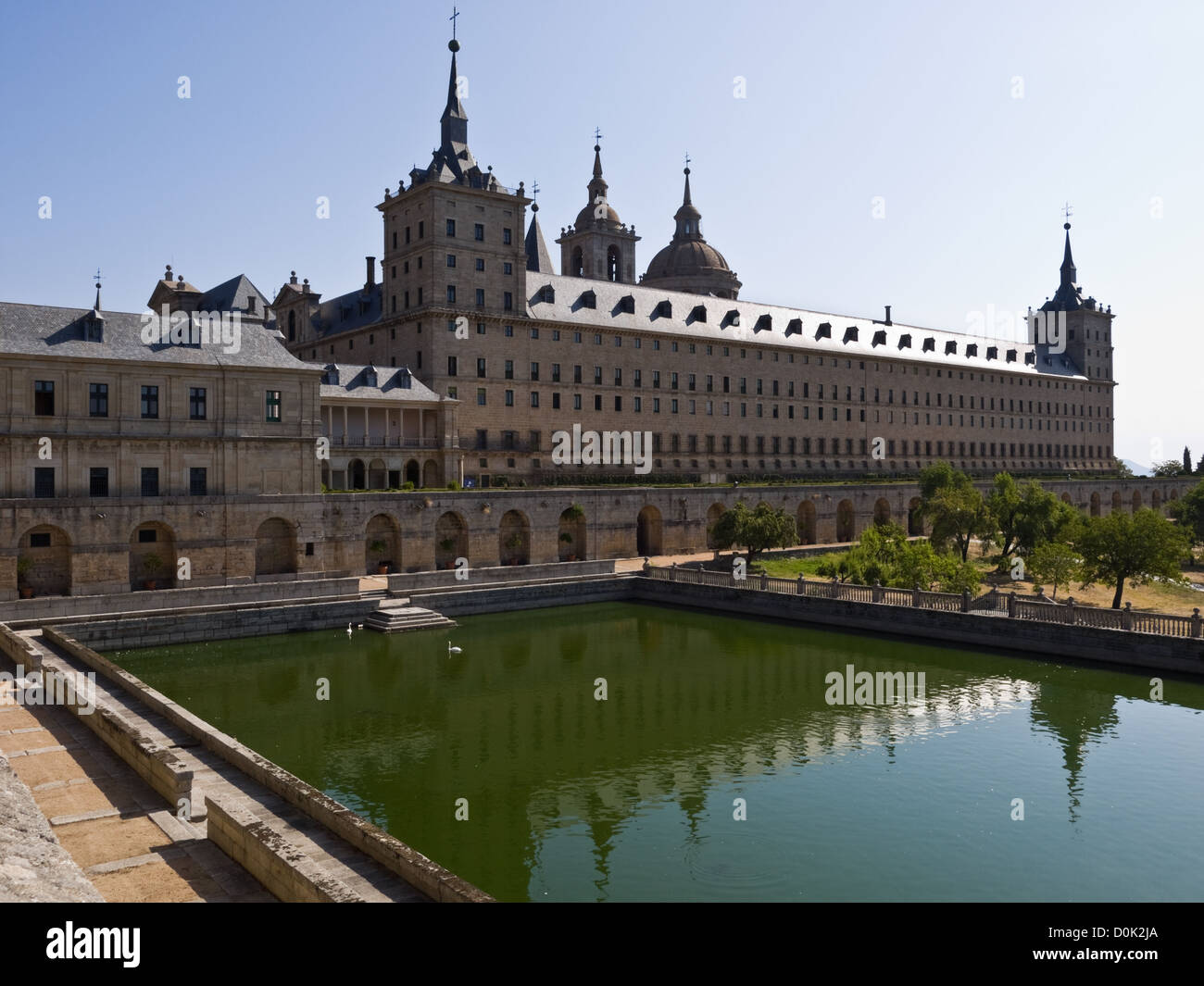 The historical Royal Monastery and Site of El Escorial is located in ...