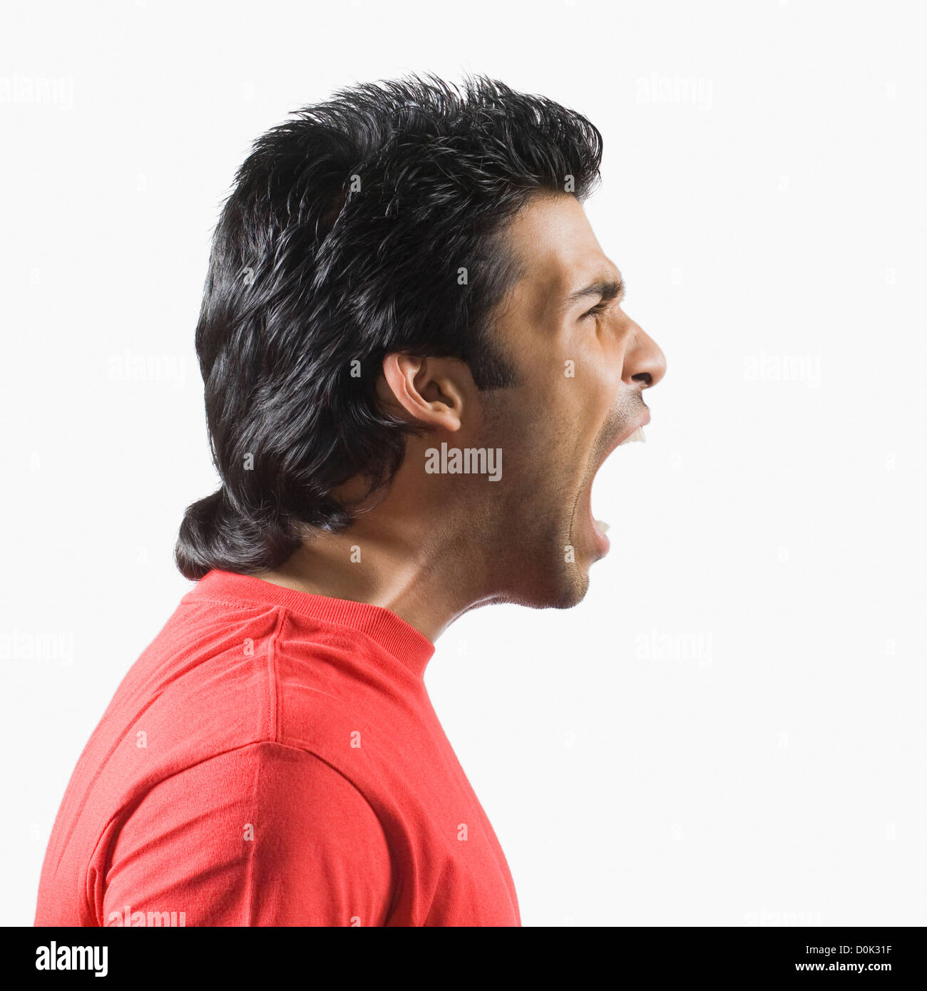 Man Shouting Profile